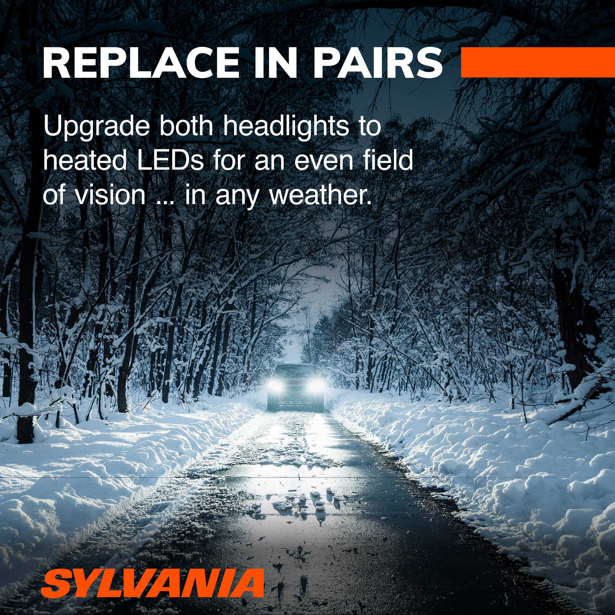 SYLVANIA H6054 LED Heated Sealed Beam Headlight, 1 Pack