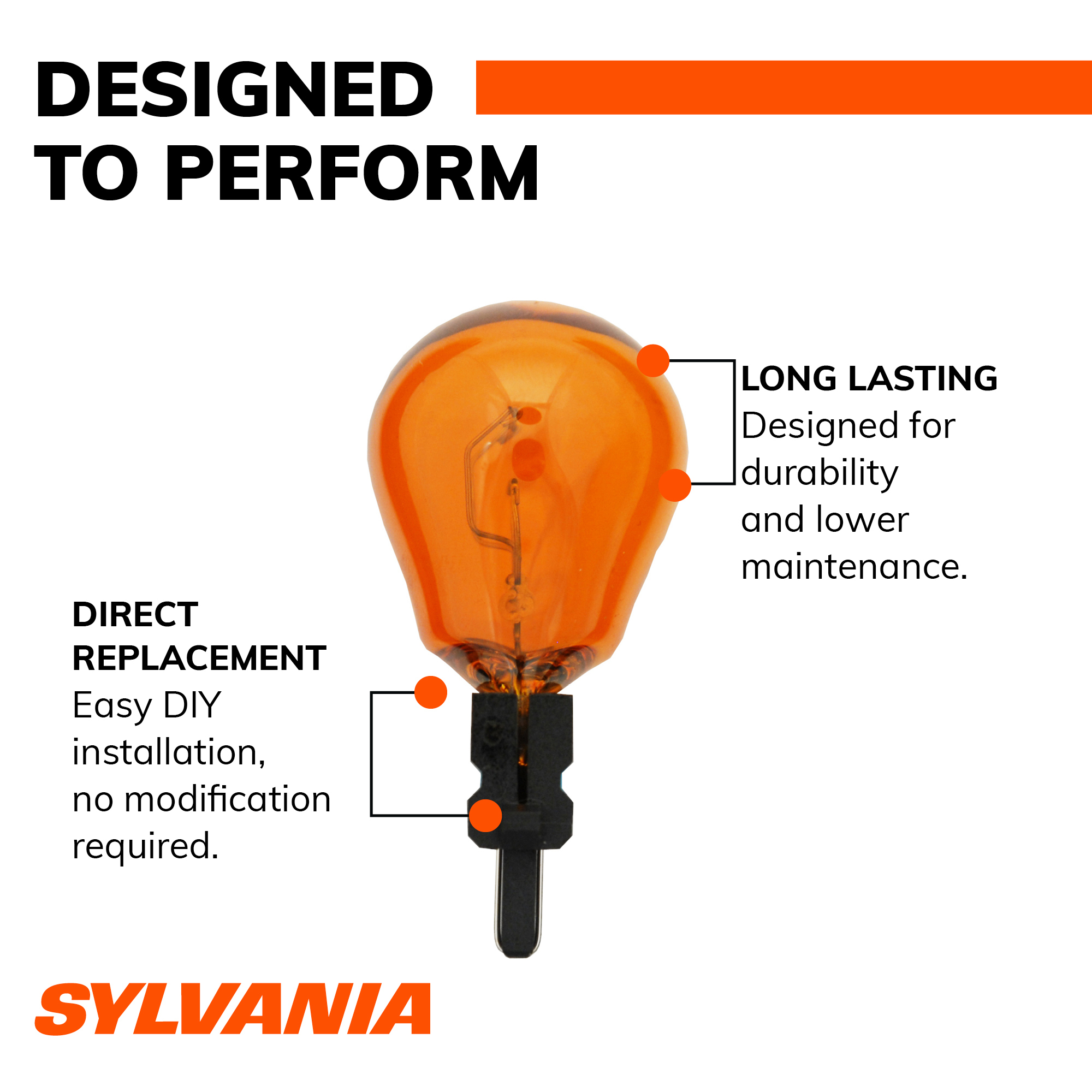 SYLVANIA 3757A Long Life Mini Bulb, 2 Pack