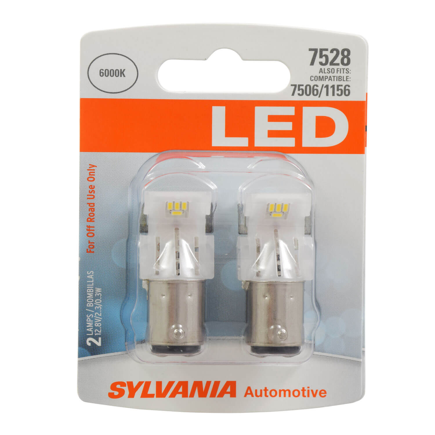 SYLVANIA 7528 WHITE SYL LED Mini Bulb, 2 Pack