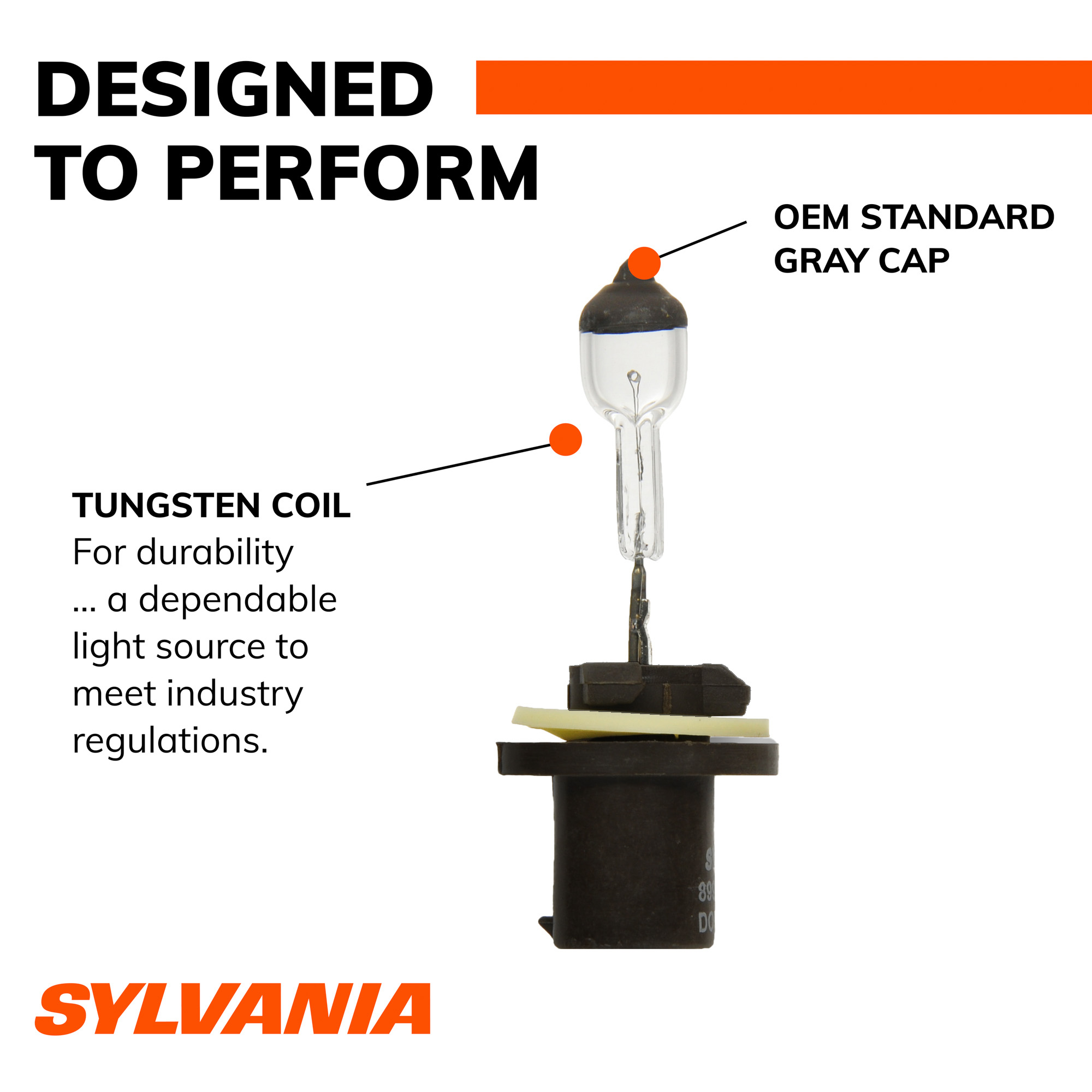 SYLVANIA 899 Basic Fog Bulb, 1 Pack