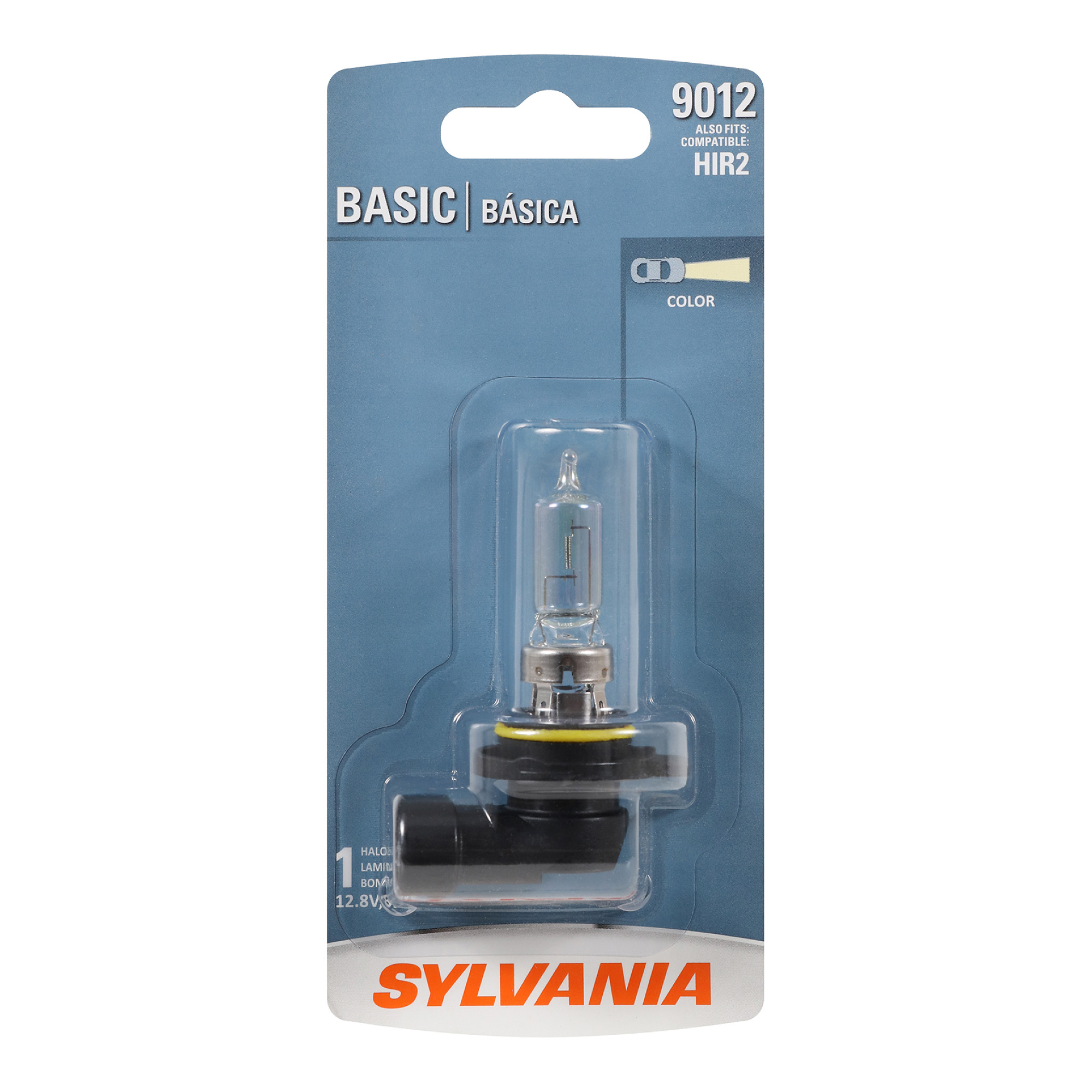 SYLVANIA 9012 Basic Halogen Headlight Bulb, 1 Pack
