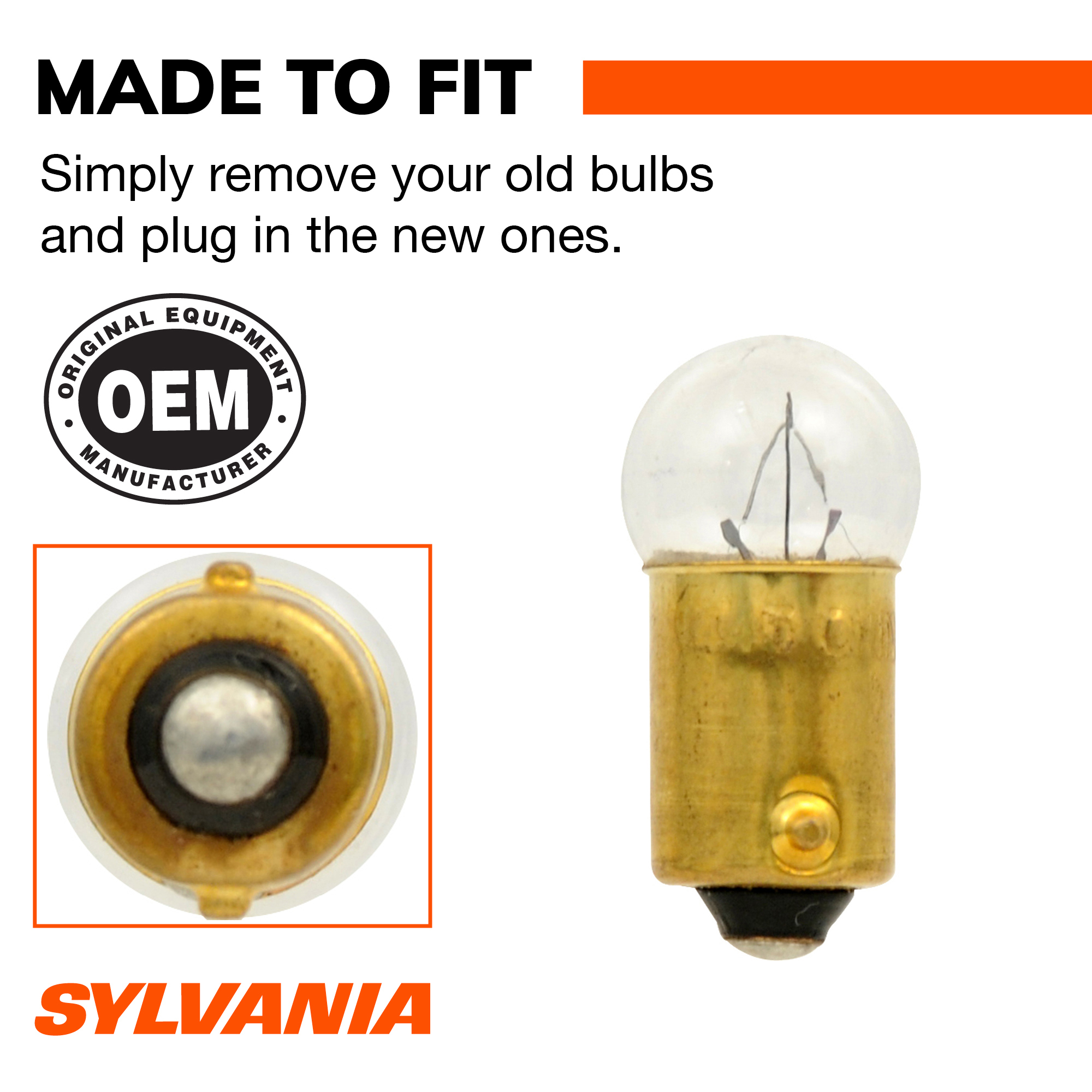 SYLVANIA 1445 Long Life Mini Bulb, 2 Pack