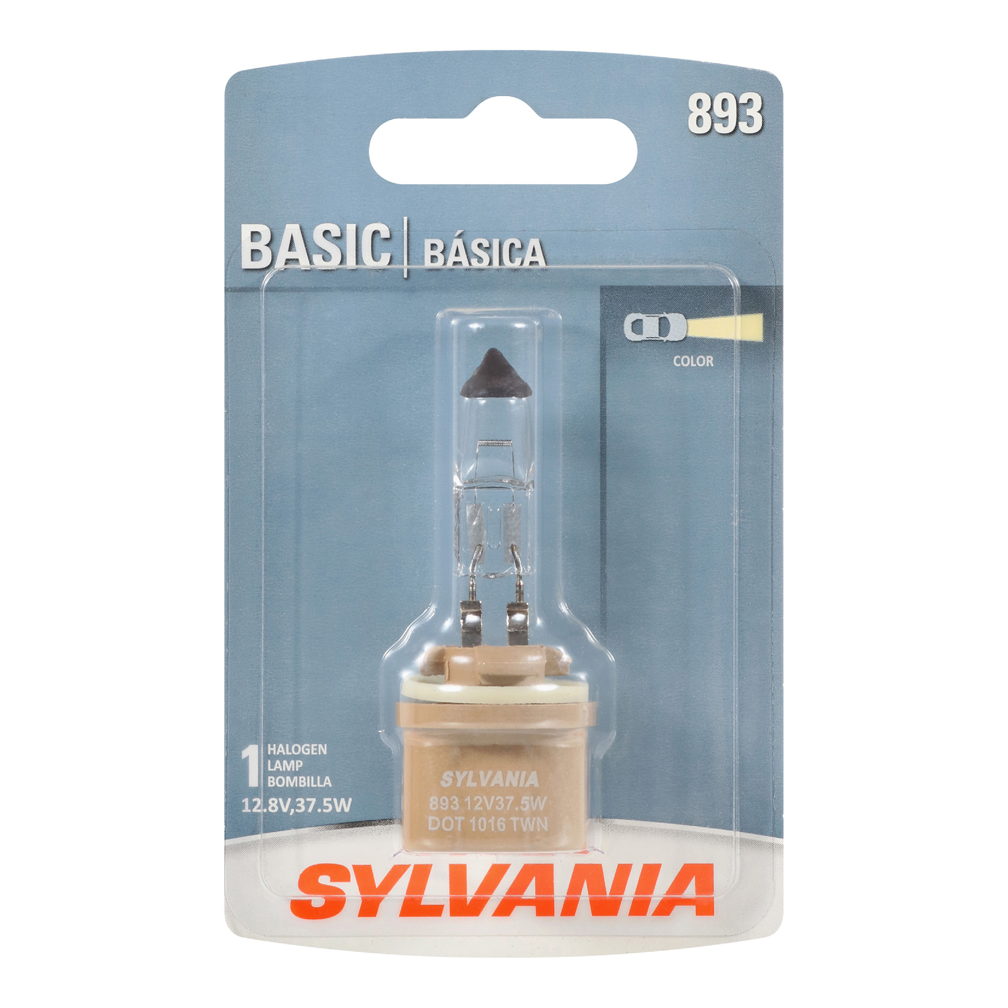 SYLVANIA 893 Basic Fog Bulb, 1 Pack