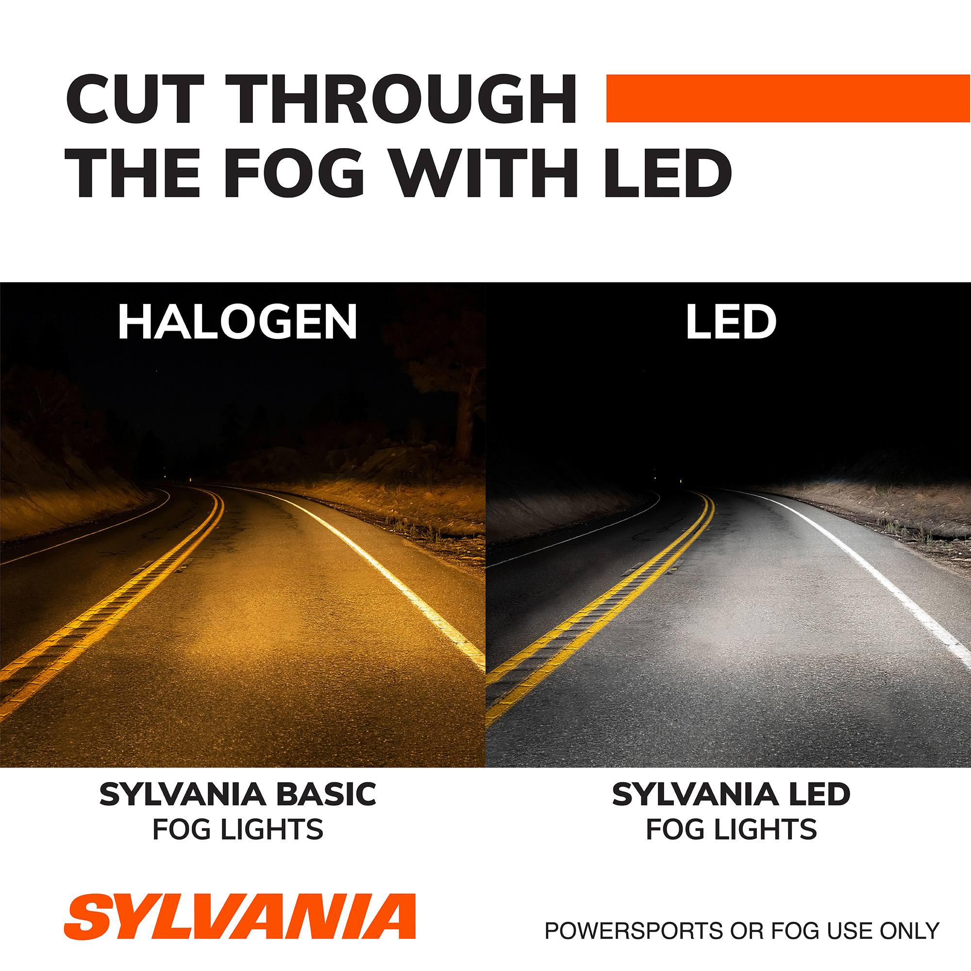SYLVANIA 9145 ZEVO LED Fog Bulb, 2 Pack
