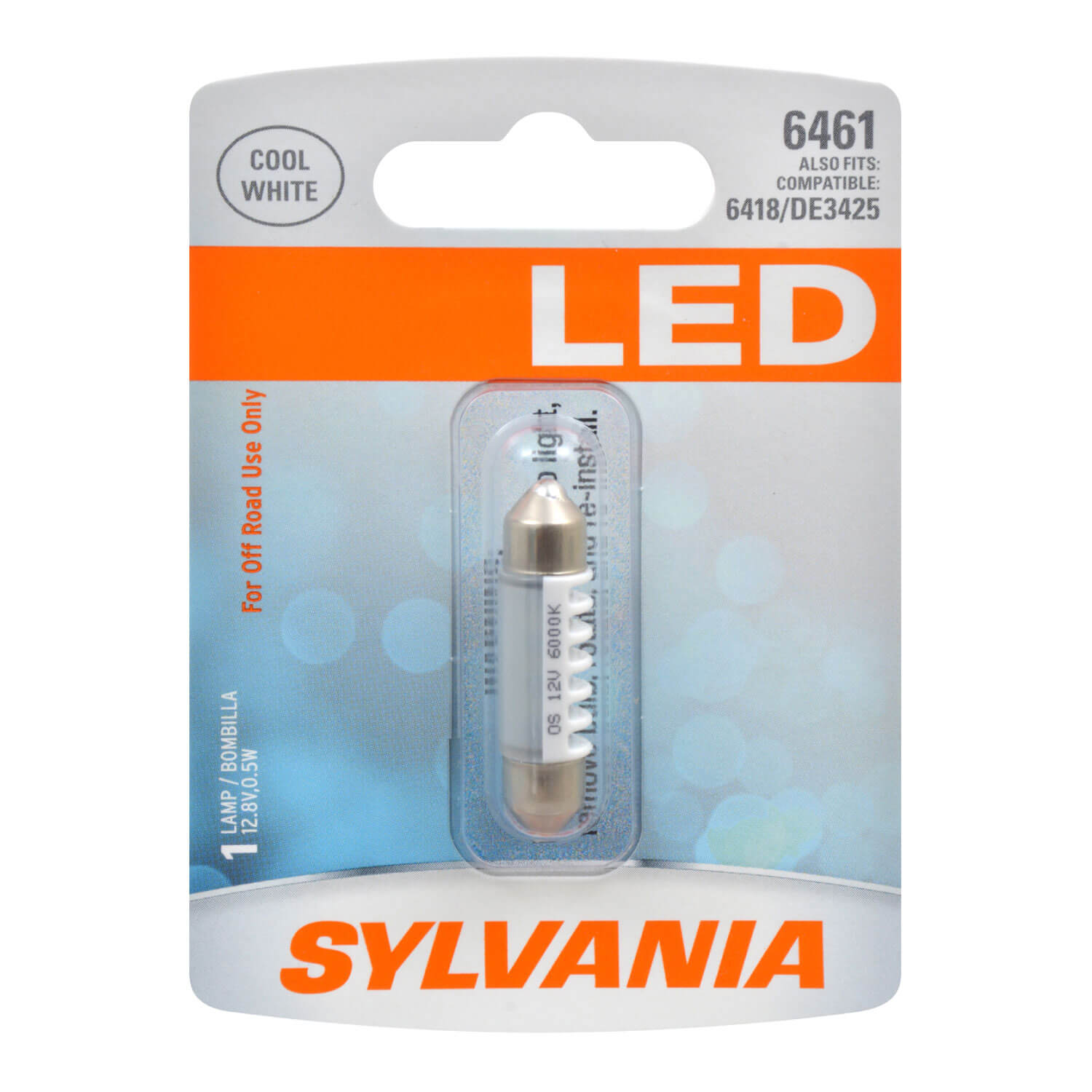 SYLVANIA 6461 WHITE SYL LED Mini Bulb, 1 Pack