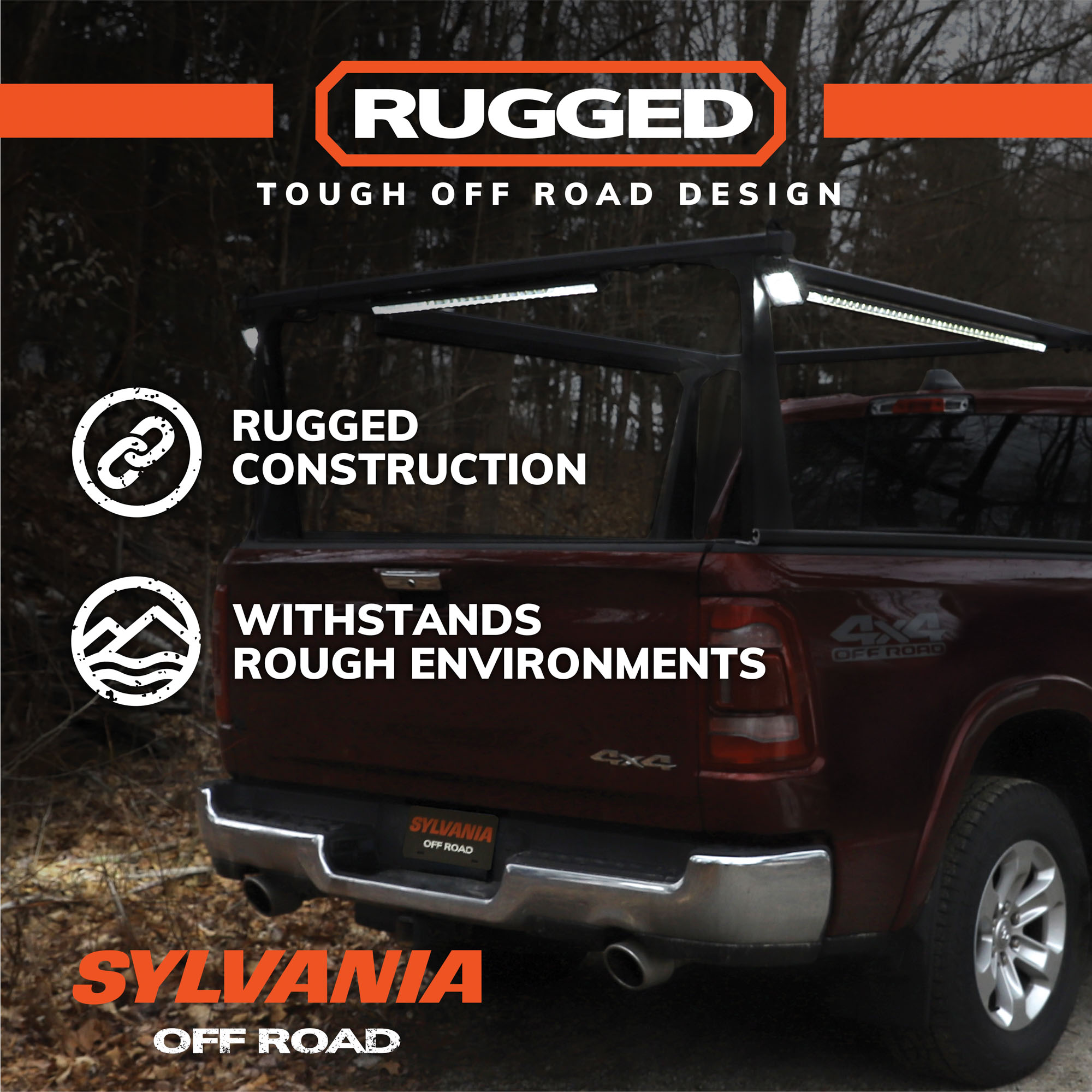 SYLVANIA Rugged 3.5 Inch LED Pod Cube - Flood