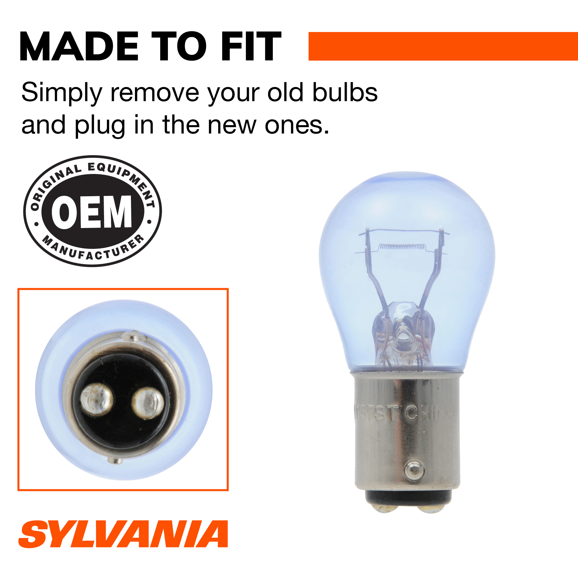 SYLVANIA 1157 SilverStar Mini Bulb, 2 Pack