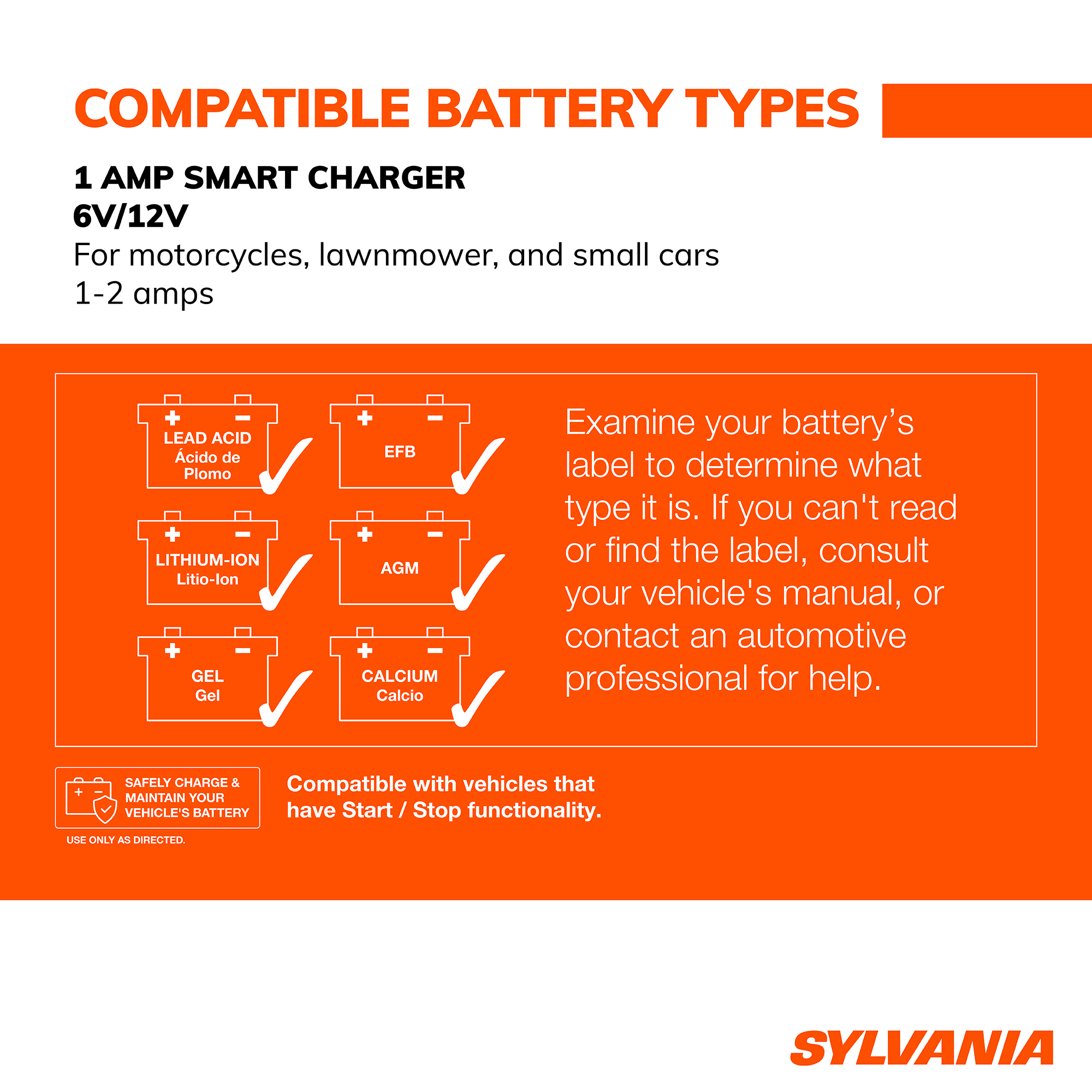 SYLVANIA Smart Charger - 1 Amp