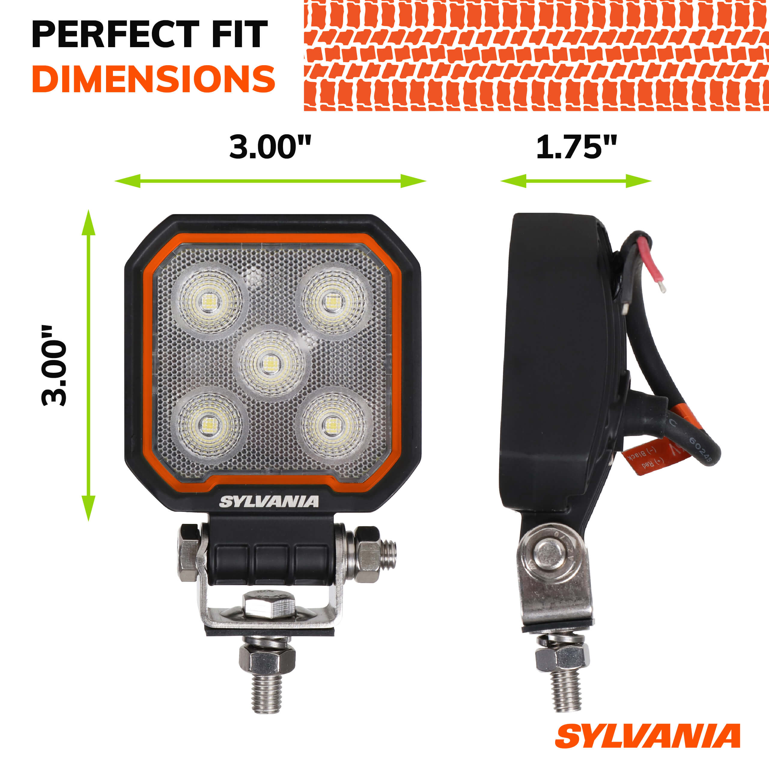 SYLVANIA Rugged 3 Inch LED Pod Cube - Flood