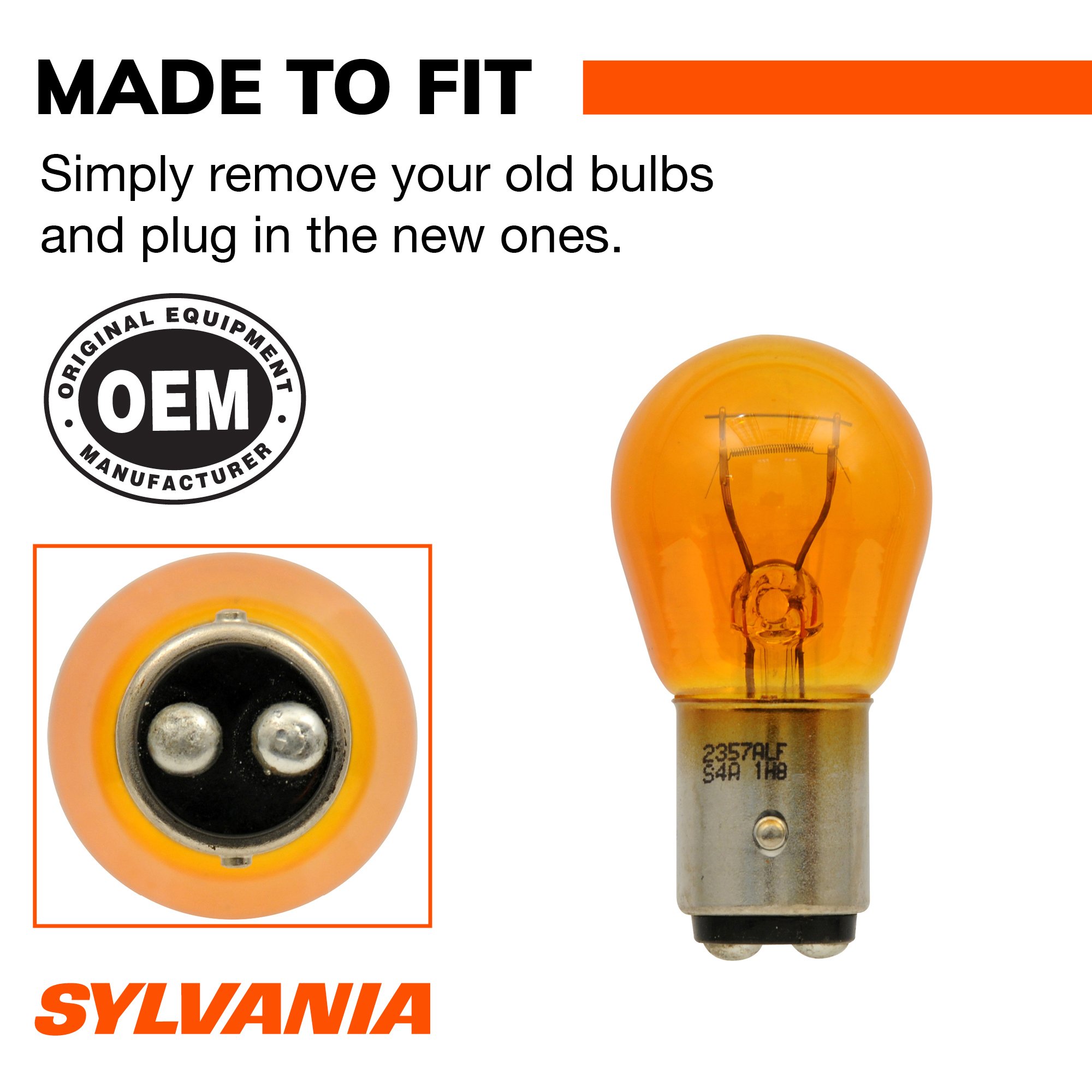 SYLVANIA 2357A Long Life Mini Bulb, 2 Pack
