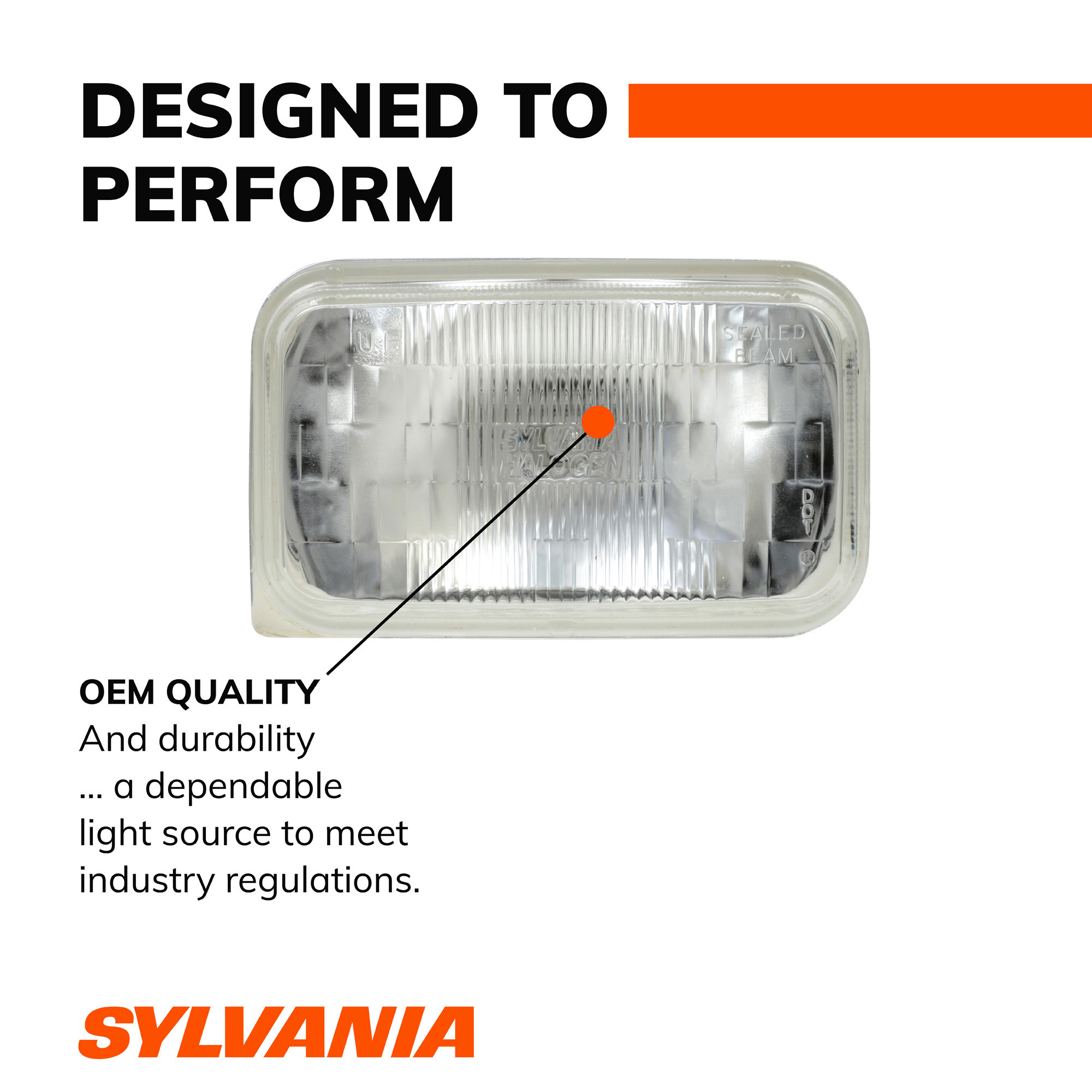 SYLVANIA H4701 Basic Sealed Beam Headlight, 1 Pack