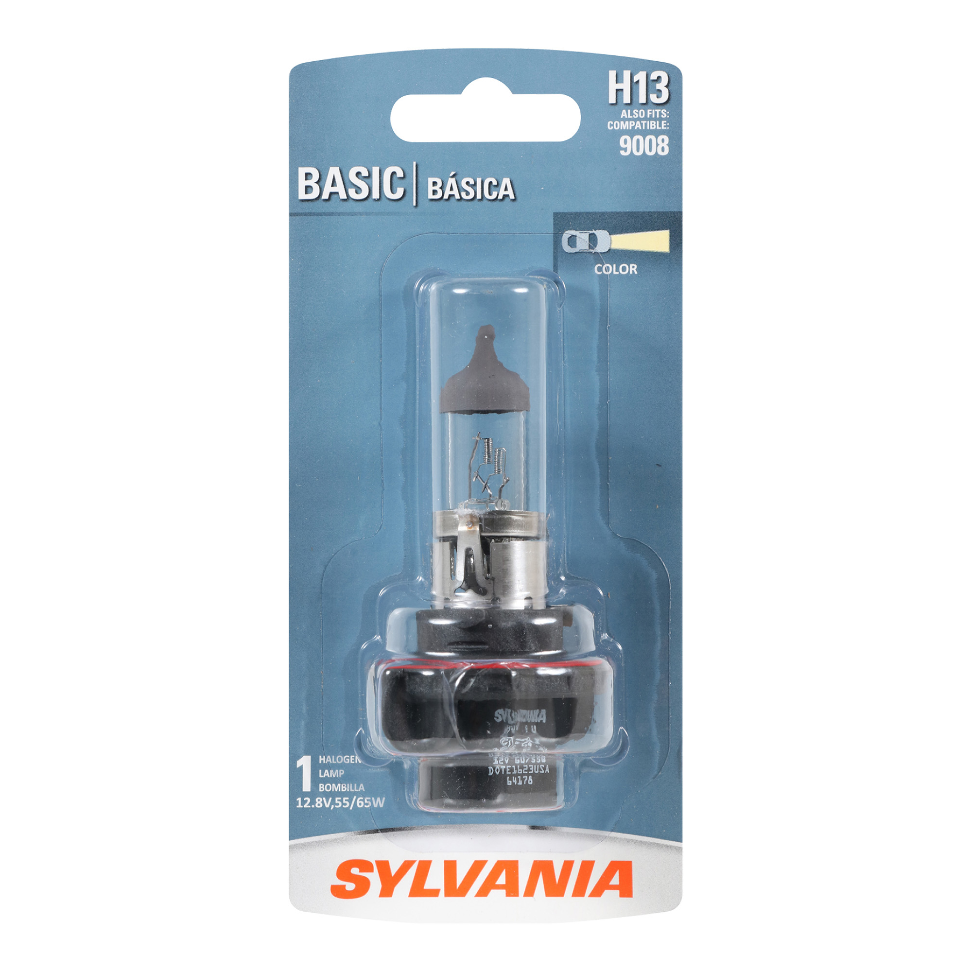 SYLVANIA H13 Basic Halogen Headlight Bulb, 1 Pack