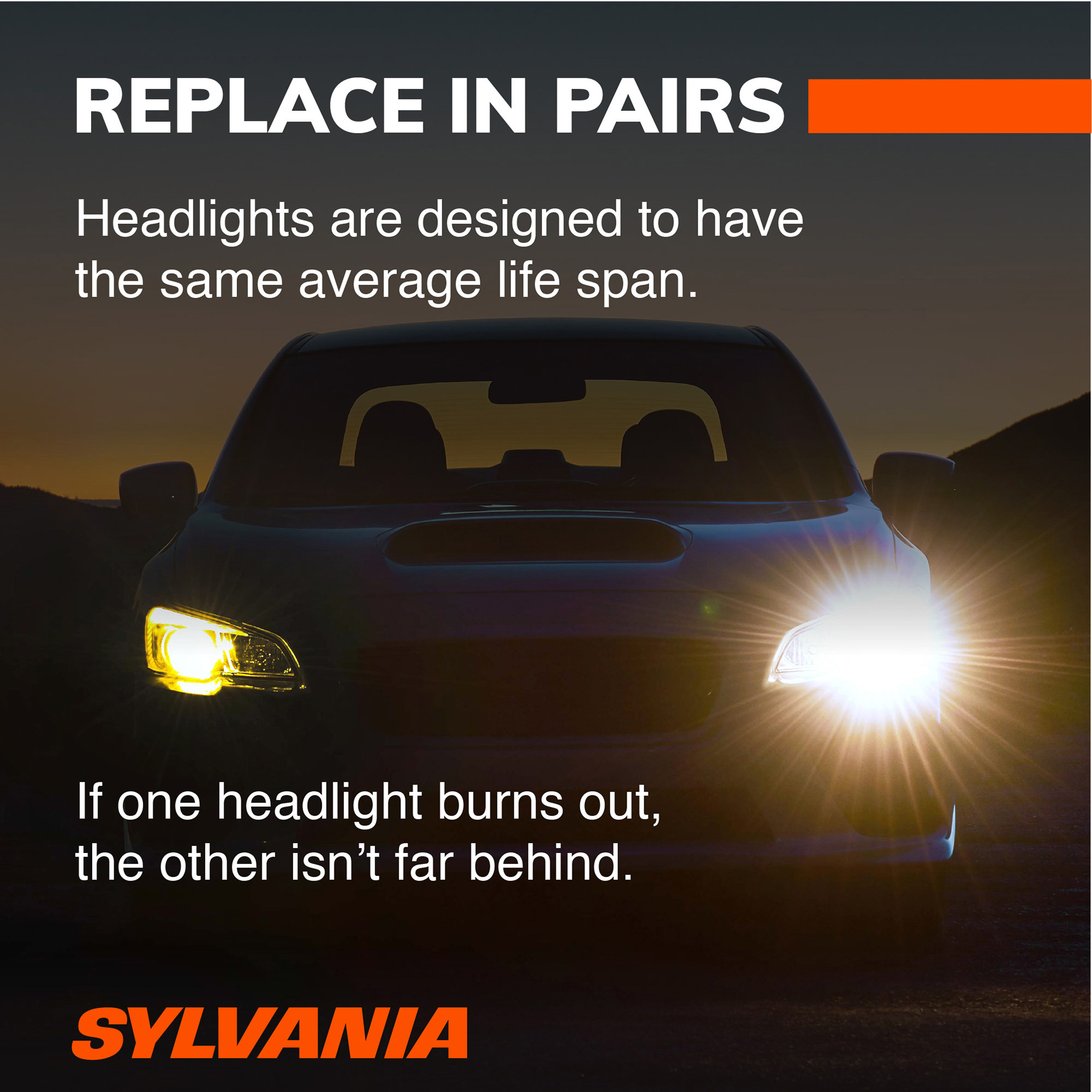 SYLVANIA 9007 SilverStar ULTRA Halogen Headlight Bulb, 2 Pack