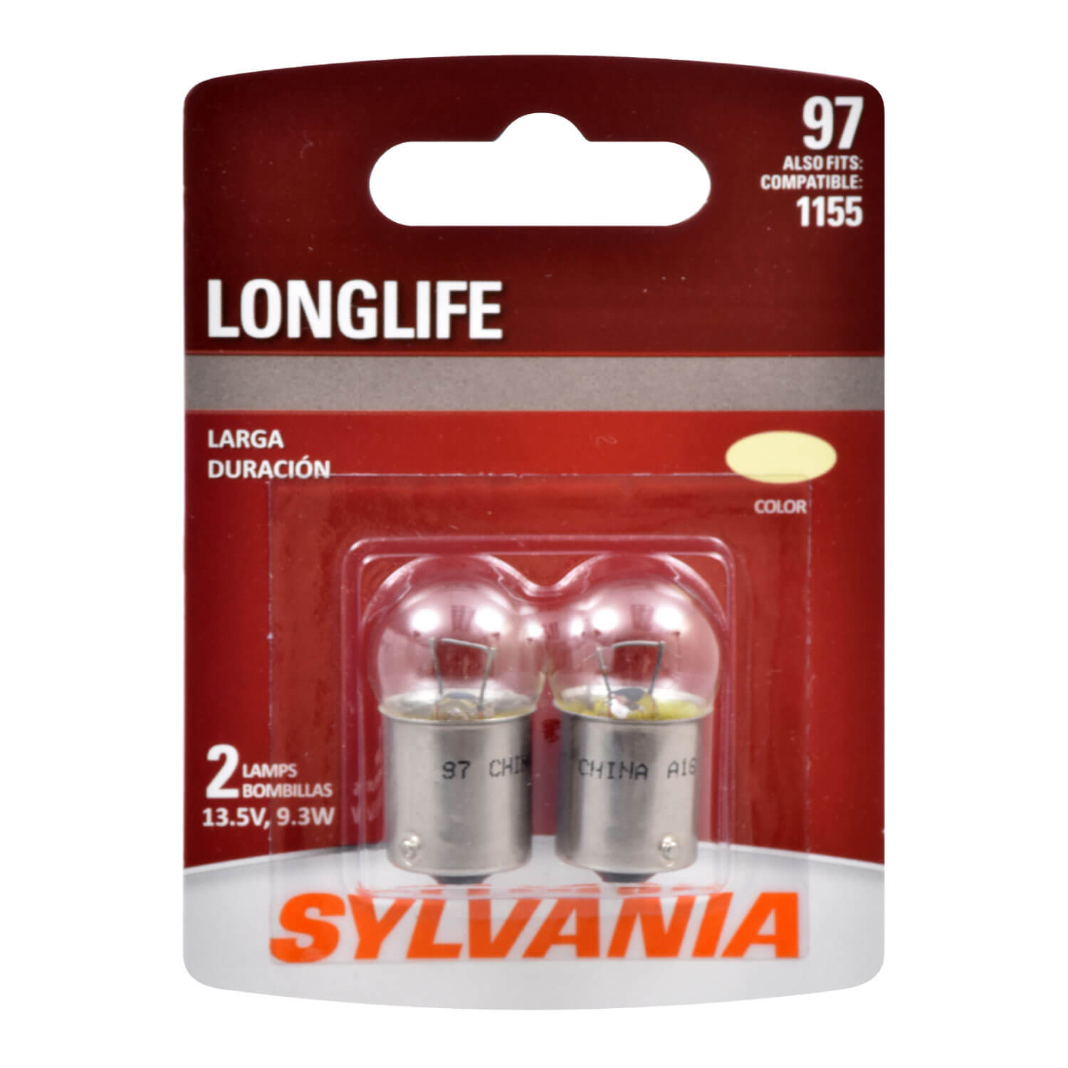 SYLVANIA 97 Long Life Mini Bulb, 2 Pack